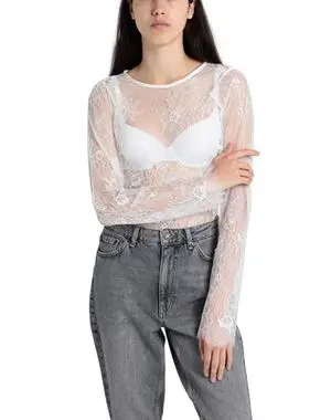 Topshop Lace Long Sleeve Top