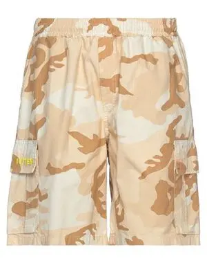 IUTER Cotton Military Cargo Shorts Beige