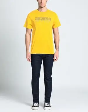 BIKKEMBERGS T-shirt Size Cotton - Yellow