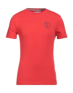 BIKKEMBERGS T-shirt Cotton, Elastane - Red