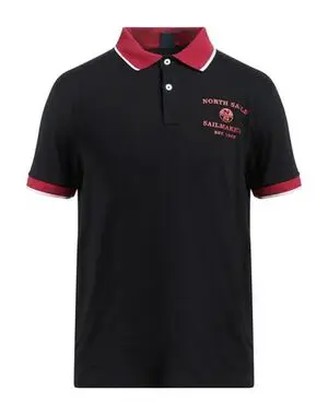 NORTH SAILS Polo Shirt Size Cotton, Elastane - Black