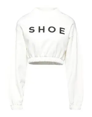 SHOE Cotton Fleece Sweatshirt - White