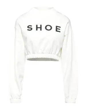 SHOE Cotton Fleece Sweatshirt - White