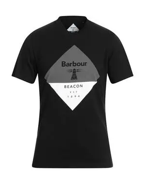 Barbour Beacon Man T-shirt Blue Size S Cotton Black