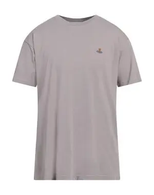 VIVIENNE WESTWOOD Vivienne Westwood Organic Cotton Embroidered Logo T-Shirt Purple