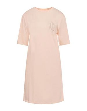 Armani Exchange Armani Exchange Jersey T-Shirt Dress With Appliqués Apricot
