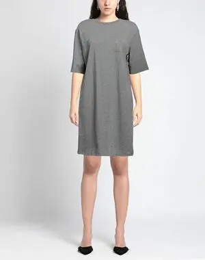 Armani Exchange Icon Period Mini Dress Cotton - Grey