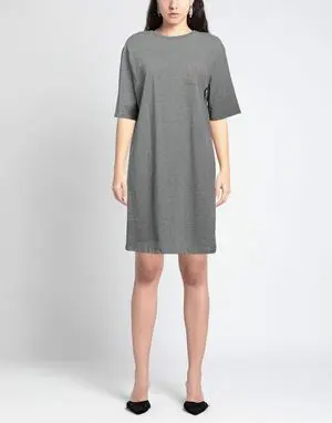 Armani Exchange Icon Period Mini Dress Cotton - Grey