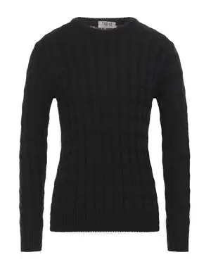 TSD12 Cable Knit Sweater - Black