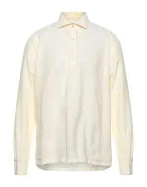 BROOKSFIELD Shirt Size Cotton, Linen - Yellow