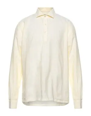 BROOKSFIELD Shirt Size Cotton, Linen - Yellow