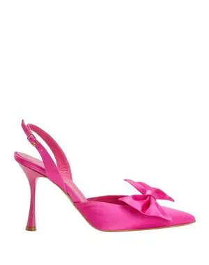 8 BY YOOX Satin Sling-back Pumps With Bow Detailing