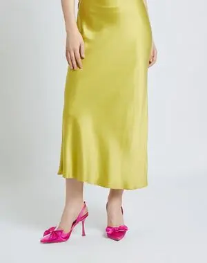 8 BY YOOX Satin Sling-back Pumps With Bow Detailing