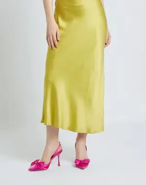 8 BY YOOX Satin Sling-back Pumps With Bow Detailing