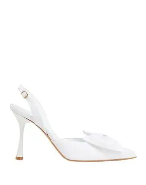 8 BY YOOX Satin Sling-back Pumps With Bow Detailing