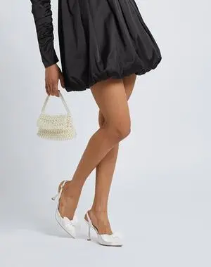 8 BY YOOX Satin Sling-back Pumps With Bow Detailing