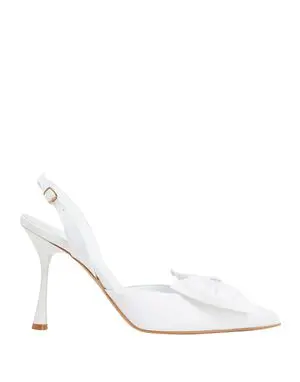 8 BY YOOX Satin Sling-back Pumps With Bow Detailing