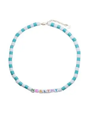SPORTY & RICH Beaded Necklace - Blue