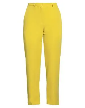 VICOLO Marigold Polyester And Elastane Cropped Pants