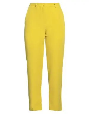 VICOLO Marigold Polyester And Elastane Cropped Pants
