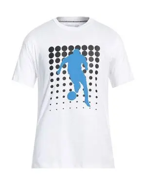 BIKKEMBERGS Man T-shirt Navy Size M Cotton White