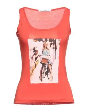 MR MASSIMO REBECCHI Jersey Tank Top - Orange