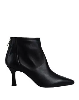 BIANCA DI Leather Ankle Boots - Black