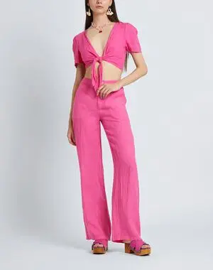 8 BY YOOX Linen High-waisted Wide Leg Pants