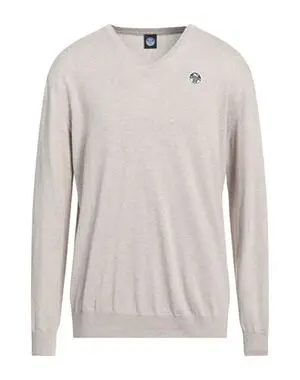 NORTH SAILS Cotton V-neck Sweater - White