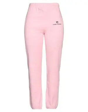 CHIARA FERRAGNI Light Cotton Track Pants - Pink
