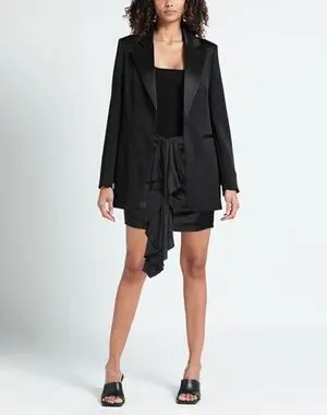 VICOLO Mini Skirt With Draped Detailing - Black
