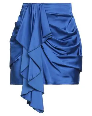 VICOLO VICOLO Mini Skirt With Draped Detailing Blue