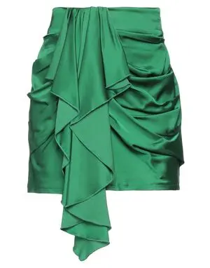VICOLO Mini Skirt With Draped Detailing - Green