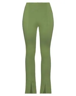 MEIMEIJ Flared Stretch Viscose Blend Pants - Green