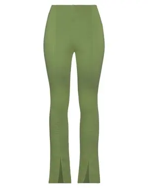 MEIMEIJ Flared Stretch Viscose Blend Pants - Green