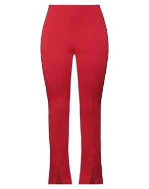 MEIMEIJ Flared Stretch Viscose Blend Pants Red