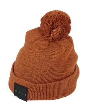 SHOE Knitted Beanie With Logo - Beige
