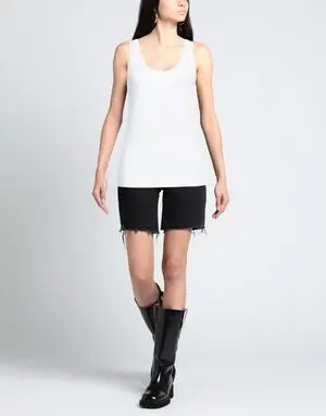 Majestic Filatures Tank Top Size Viscose, Elastane - White