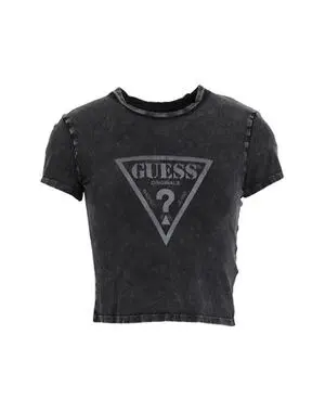 Guess Woman T-shirt Antique Rose Size Xs Cotton, Elastane Grey
