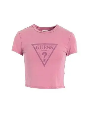 Guess T-shirt Size Cotton, Elastane - Pink