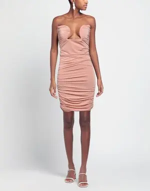 VICOLO Midi Bodycon Dress - Pink