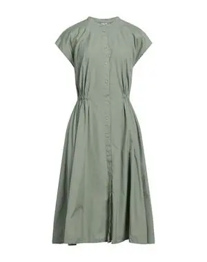 European Culture EUROPEAN CULTURE Cotton Midi Shirt Dress Sage Green