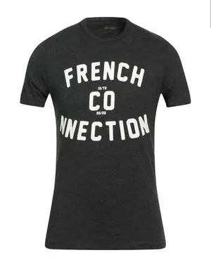 French Connection T-shirt Charcoal Size Cotton, Polyester