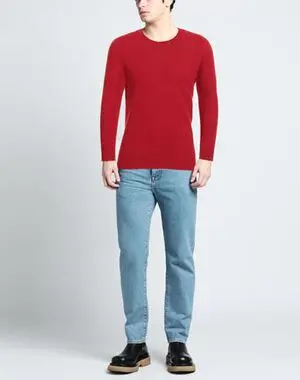 Alpha Studio Wool Crewneck Sweater - Red