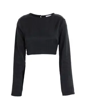 Topshop Cropped Twill Top