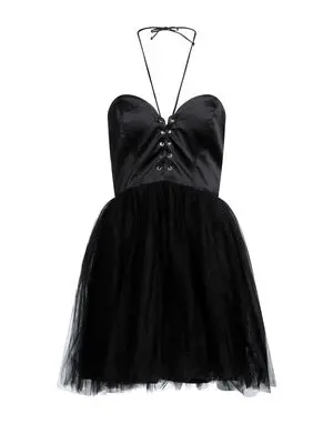 ANIYE BY Satin And Tulle Mini Dress - Black