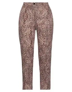 VICOLO Leopard Print Tapered Trousers