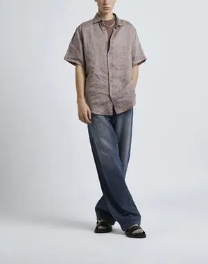 8 BY YOOX Linen S/sleeves Regular-fit Shirt Shirt Size Linen