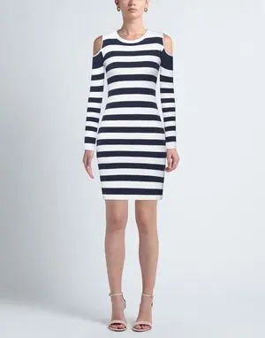 KONTATTO Ribbed Knit Mini Dress - Blue