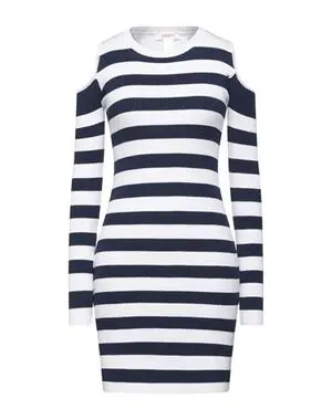 KONTATTO KONTATTO Ribbed Knit Mini Dress Midnight Blue